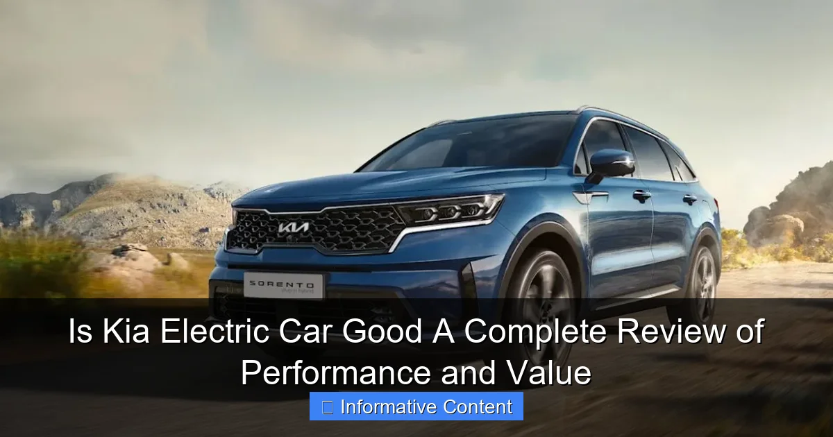 Is Kia Electric Car Good A Complete Review of Performance and Value ...